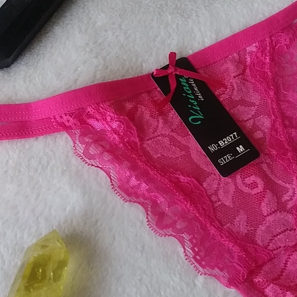 Intimates & Sleepwear | Hot Pink Lace G String | Poshmark
